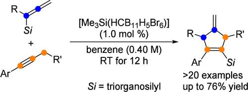 Silylium-Ion-Promoted (3 + 2) Annulation of Allenylsilanes with ...